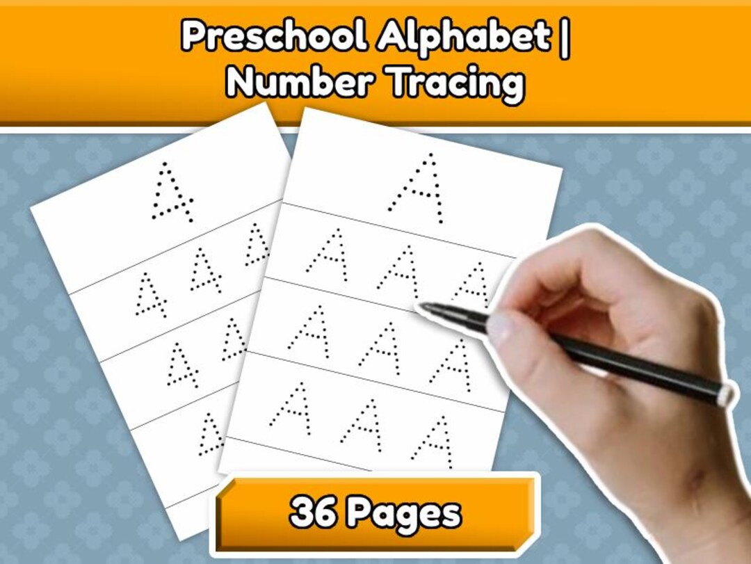 Homeschool Alphabet Tracing Number Tracing Worksheets for Kids ...