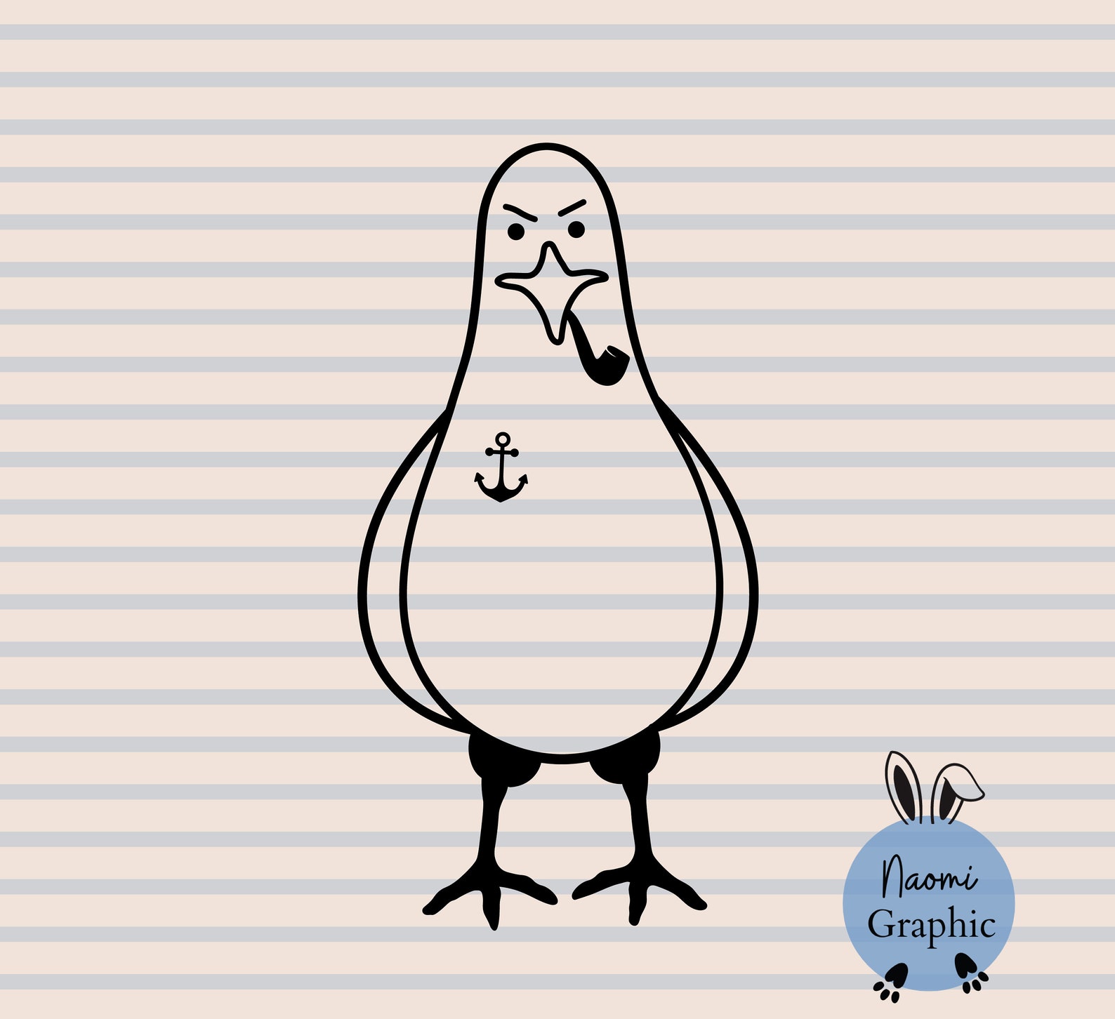 Plotterdatei Maritim Möwe Moin SVG Plotterdatei Möwe Seemann - Etsy UK