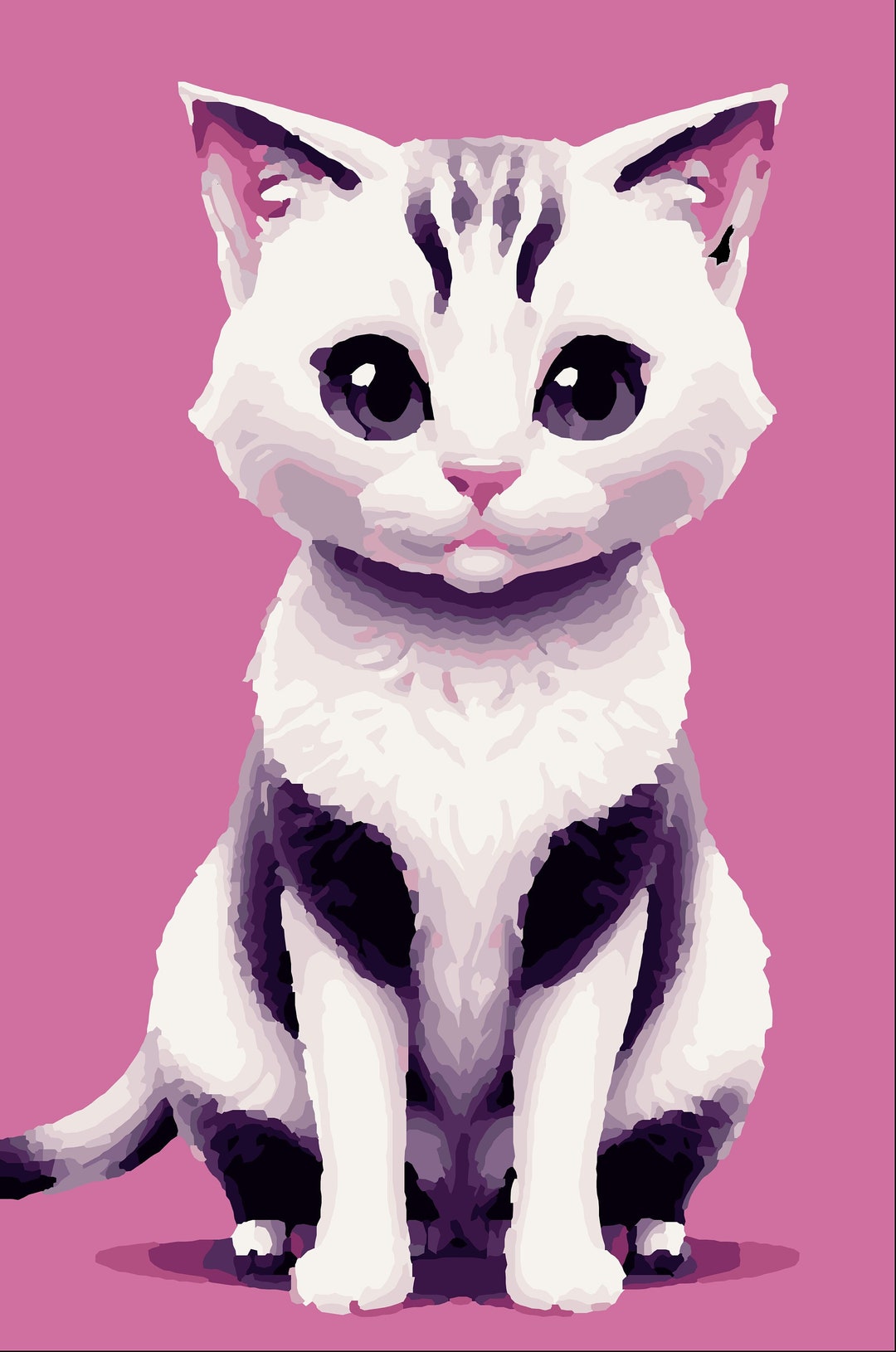 2 Highly Detailed Color-by-number Pictures for Printing or Digital ...