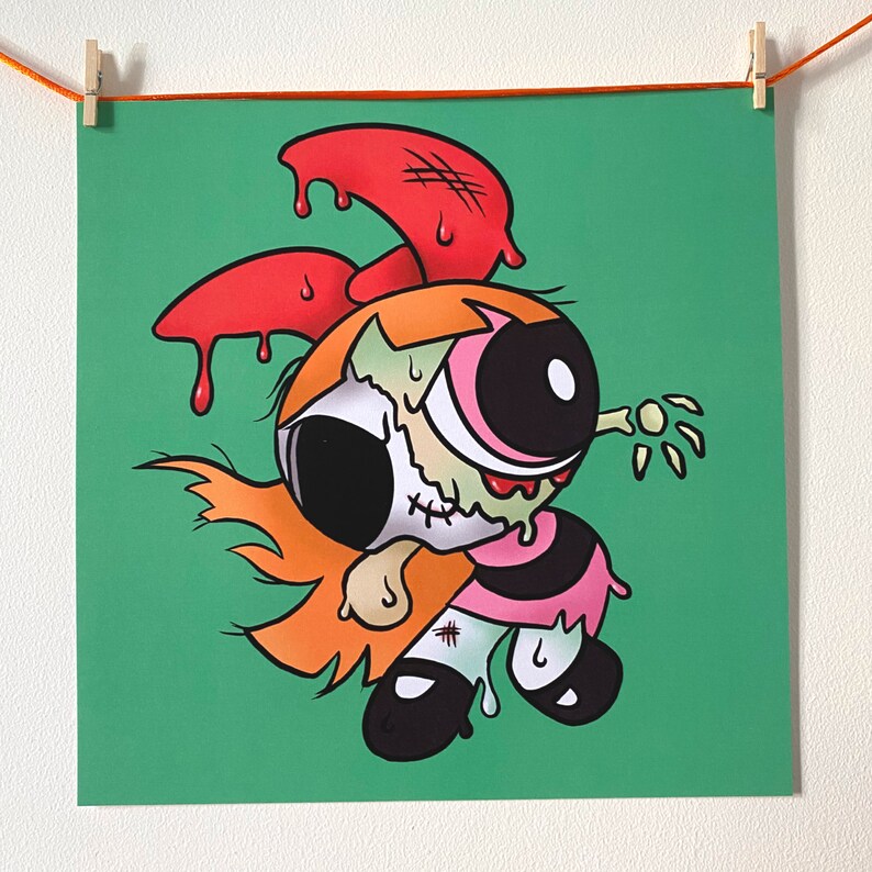 Powerpuff Girls, Zombie Blossom Print - Etsy
