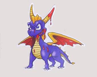 Spyro the Dragon Vinyl Decal Sticker Video Game Various - Etsy