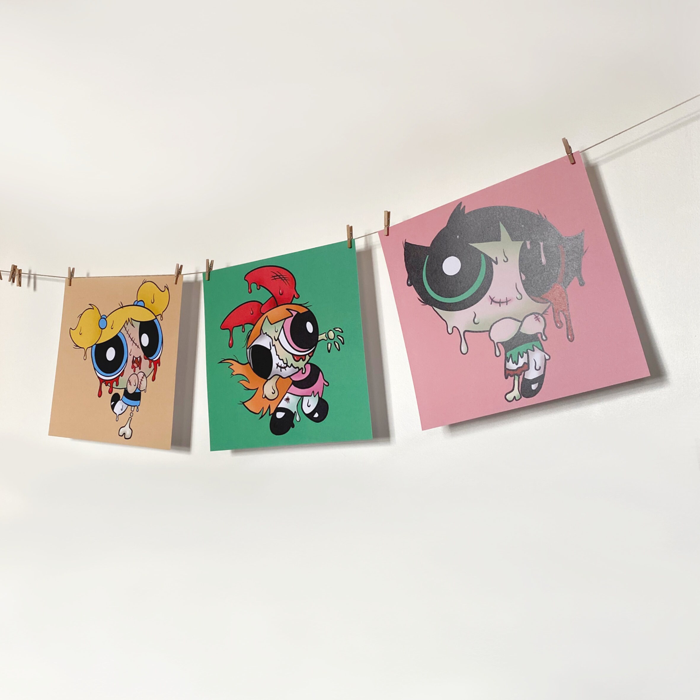 Powerpuff Girls, Zombie Blossom Print - Etsy