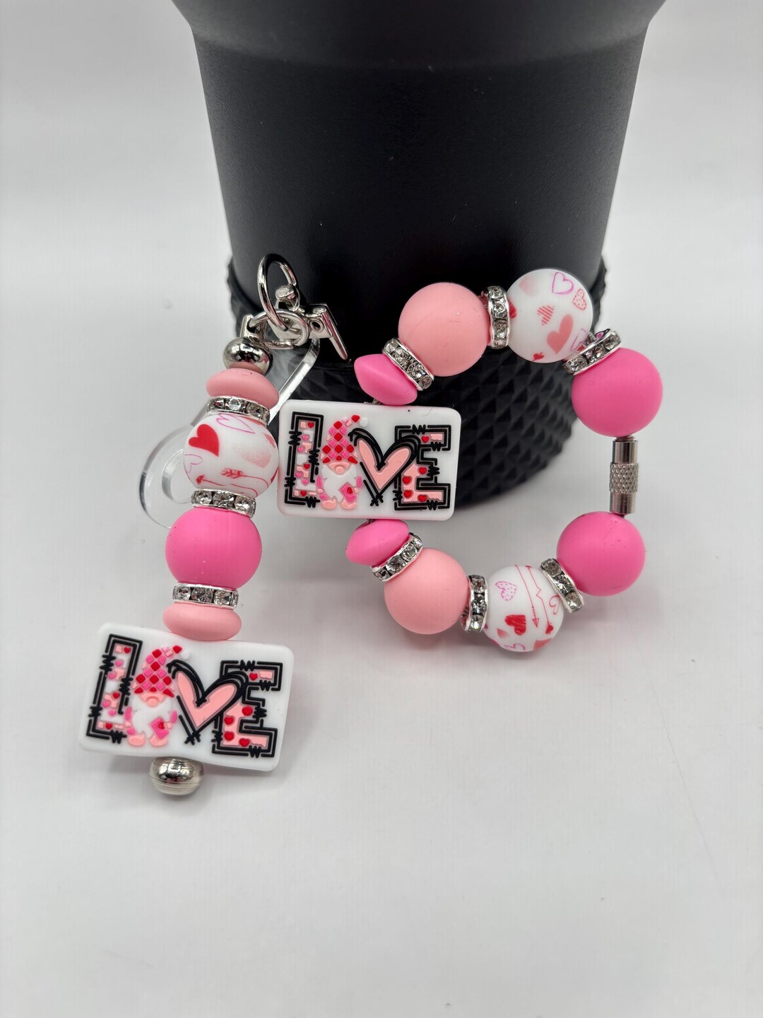 Stanley Accessories, Valentine’s Day Cup Handle Bracelet Charms, Straw ...