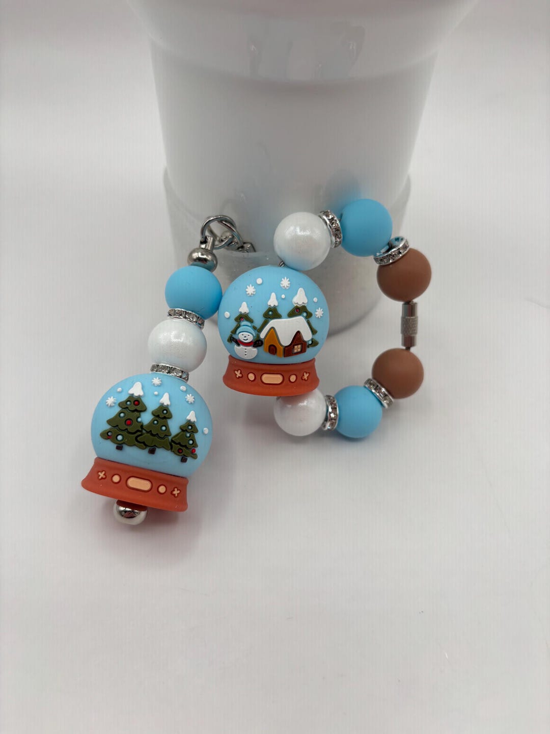 Stanley Accessories, Winter Snow Globes Cup Handle Bracelet Charms ...
