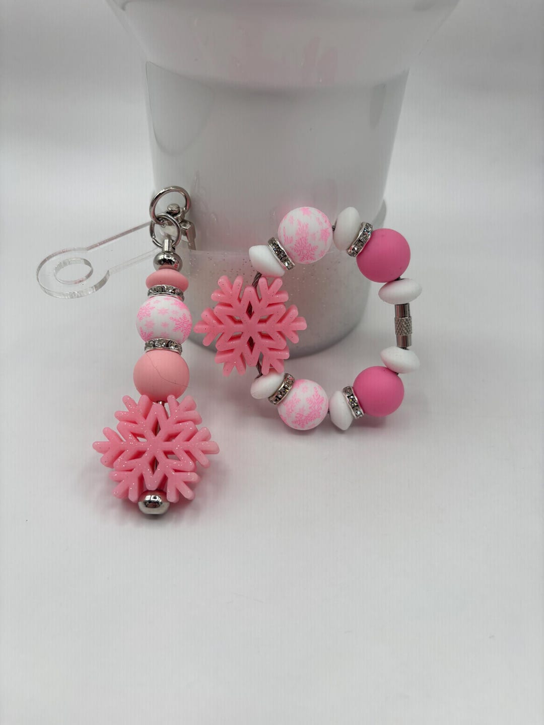 Stanley Accessories, Snowflake Cup Charm Handle Bracelet, Straw Dangles ...