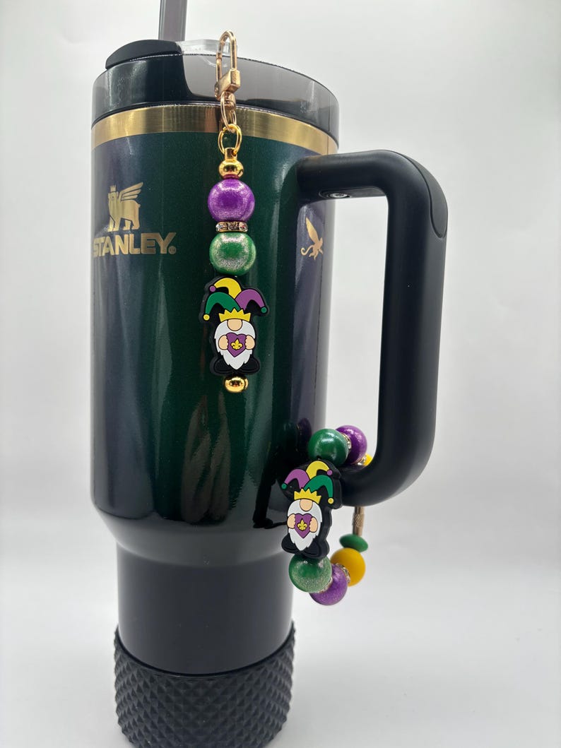Stanley Accessories, Mardi Gras Cup Handle Bracelet Charms, Straw ...