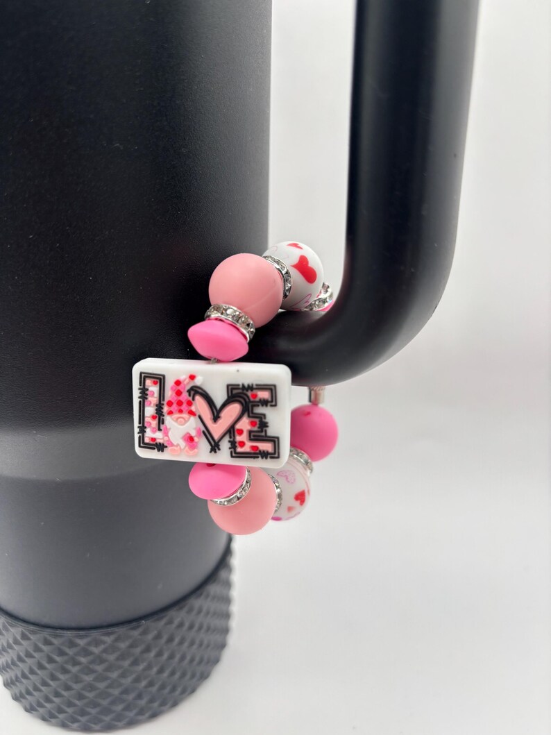 Stanley Accessories, Valentine’s Day Cup Handle Bracelet Charms, Straw ...
