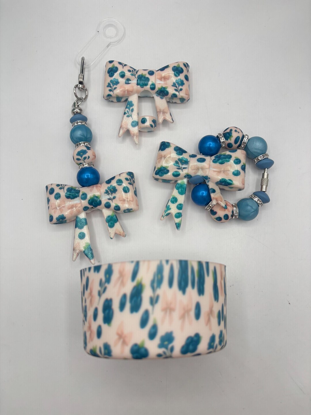 Stanley Accessories, Blueberries and Bows Handle Bracelet Cup Charms ...