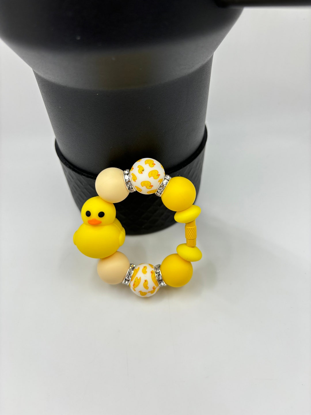 Beadable Silicone Focal Bead Beaded Cup Charm Tumblers Cup Accessories ...