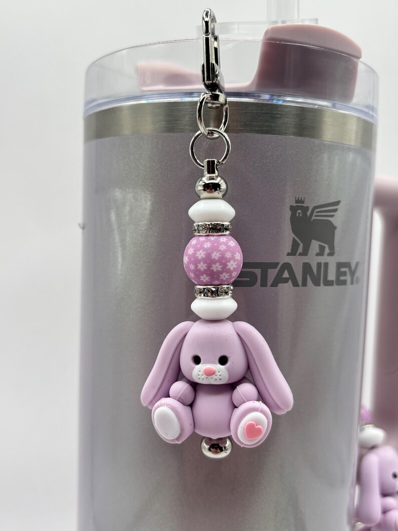 Stanley Cup Accessories, Easter Bunny Rabbit Handle Bracelet Charms ...