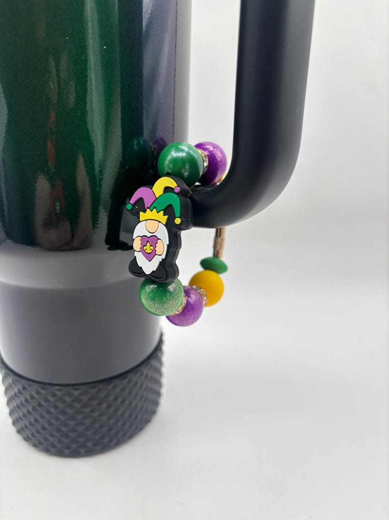 Stanley Accessories, Mardi Gras Cup Handle Bracelet Charms, Straw ...
