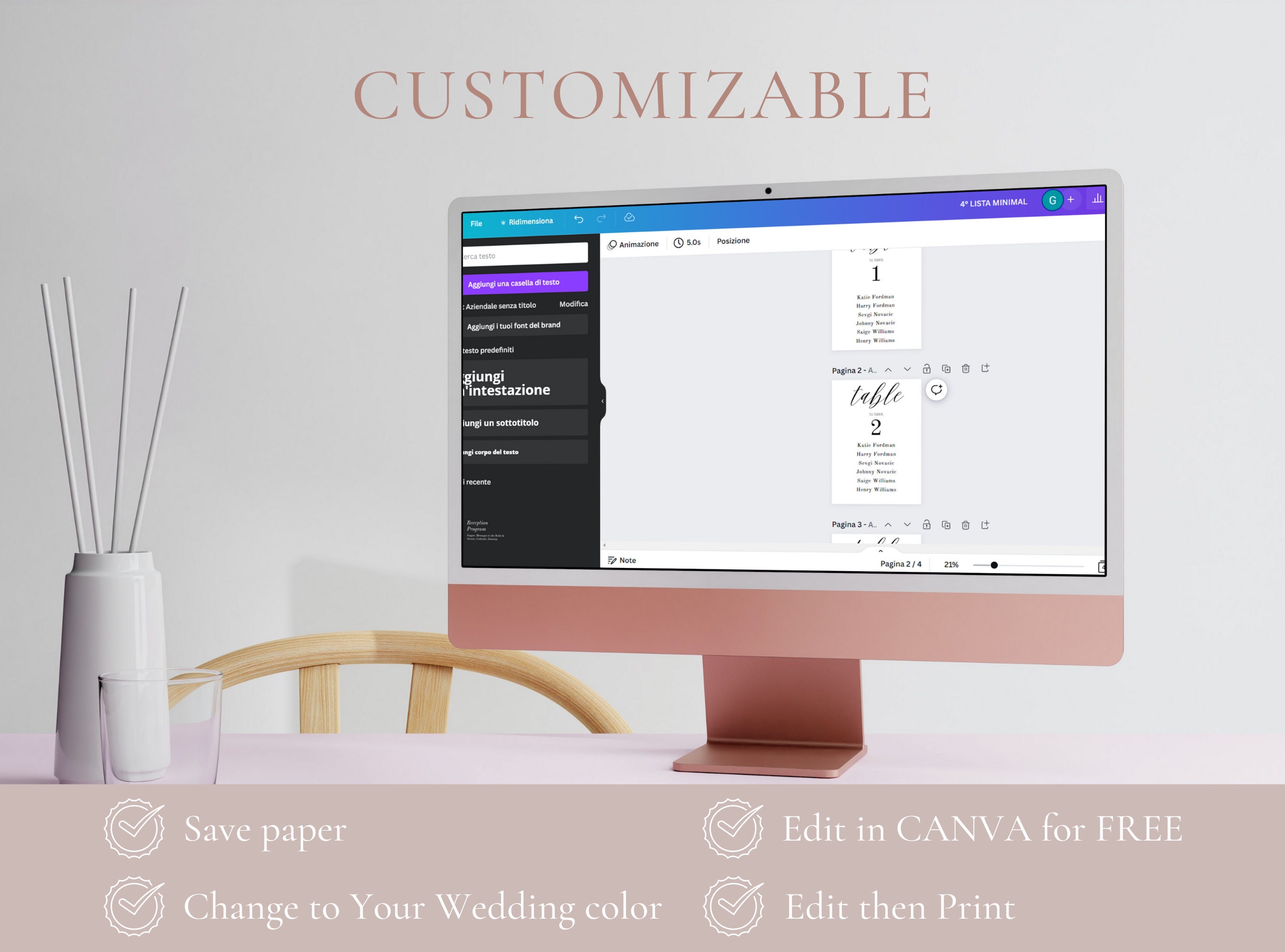 Minimal Wedding Seating Chart Printable Wedding Seating Chart Template ...