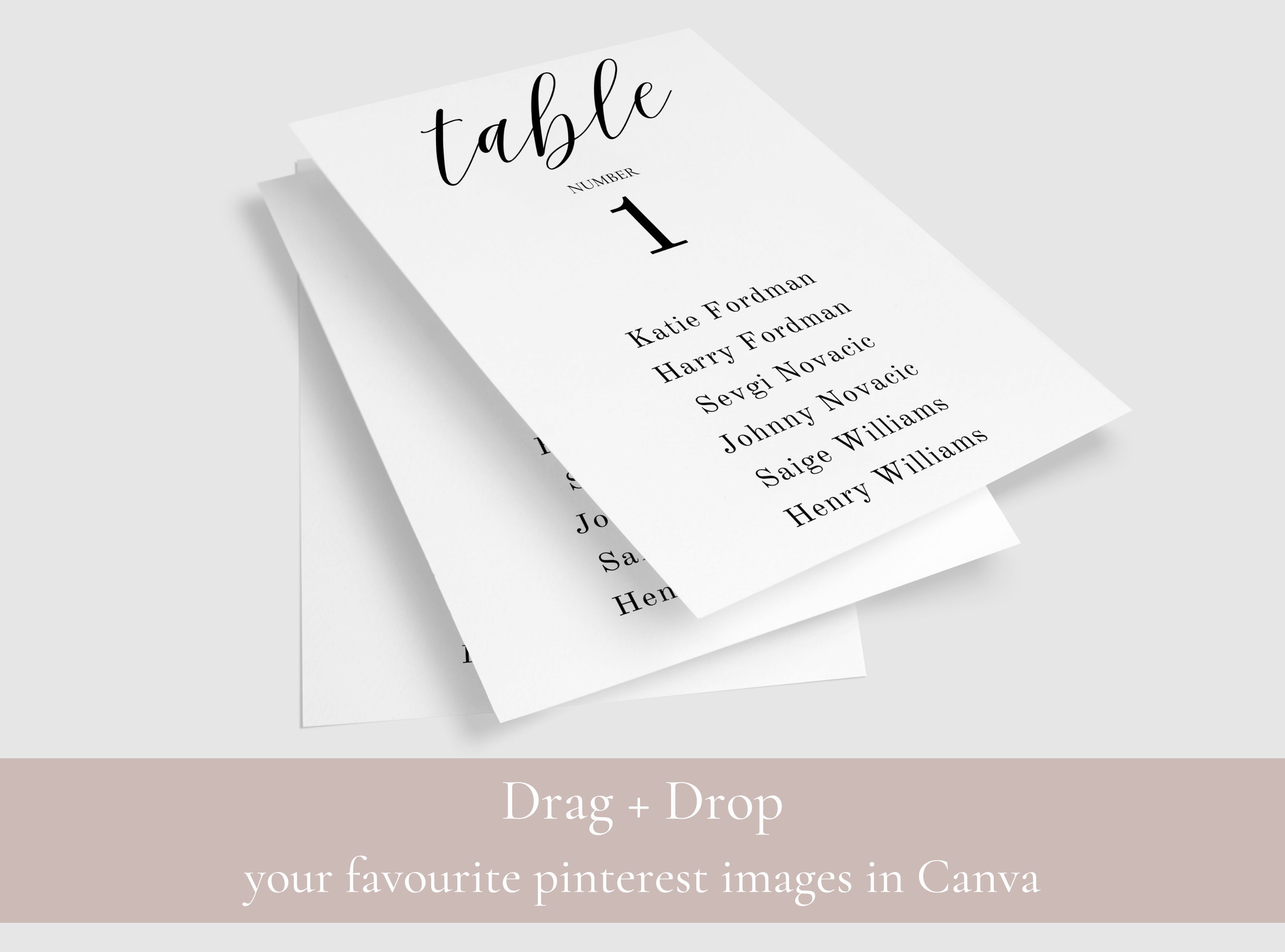 Minimal Wedding Seating Chart Printable Wedding Seating Chart Template ...