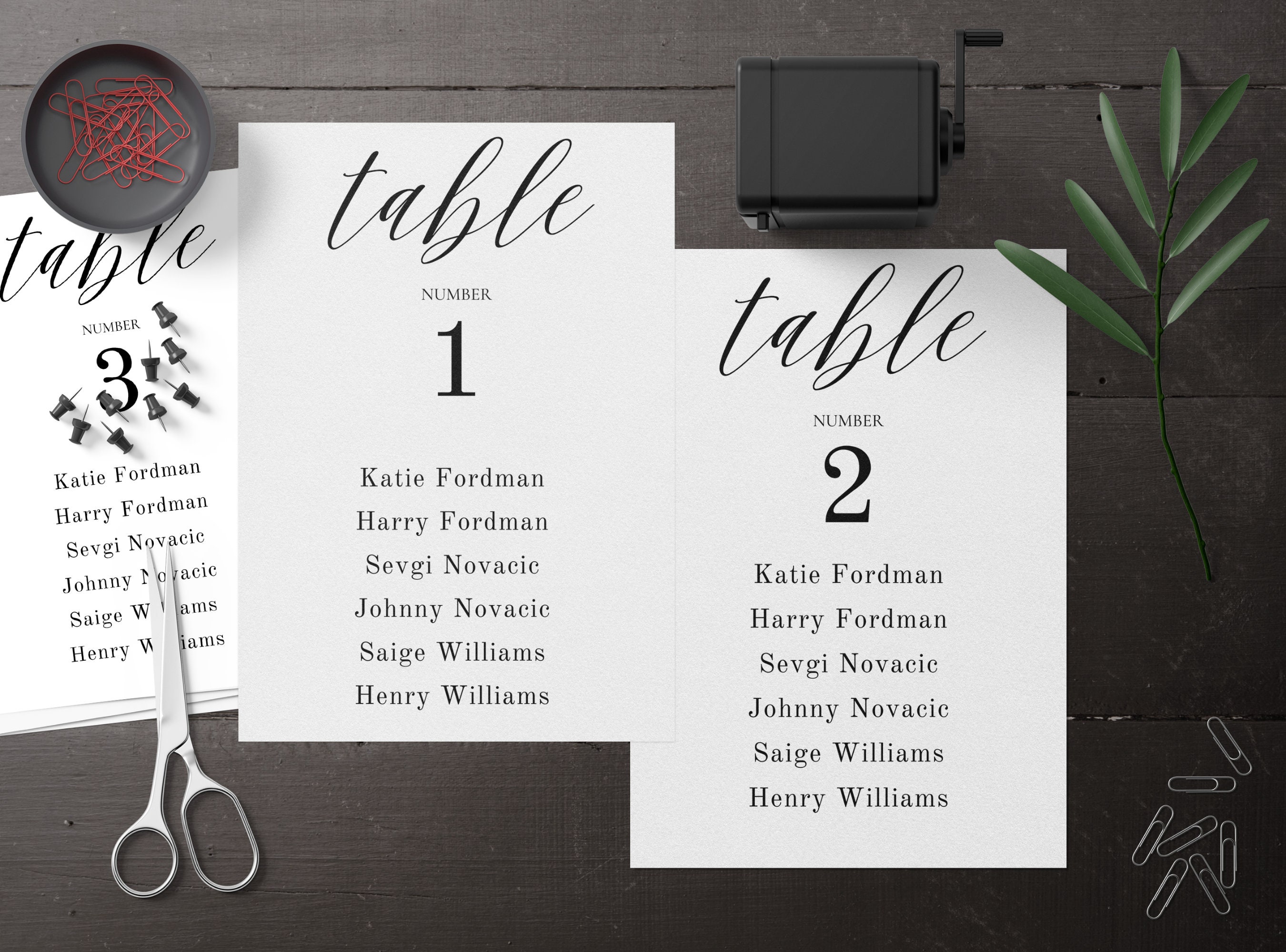 Minimal Wedding Seating Chart Printable Wedding Seating Chart Template ...
