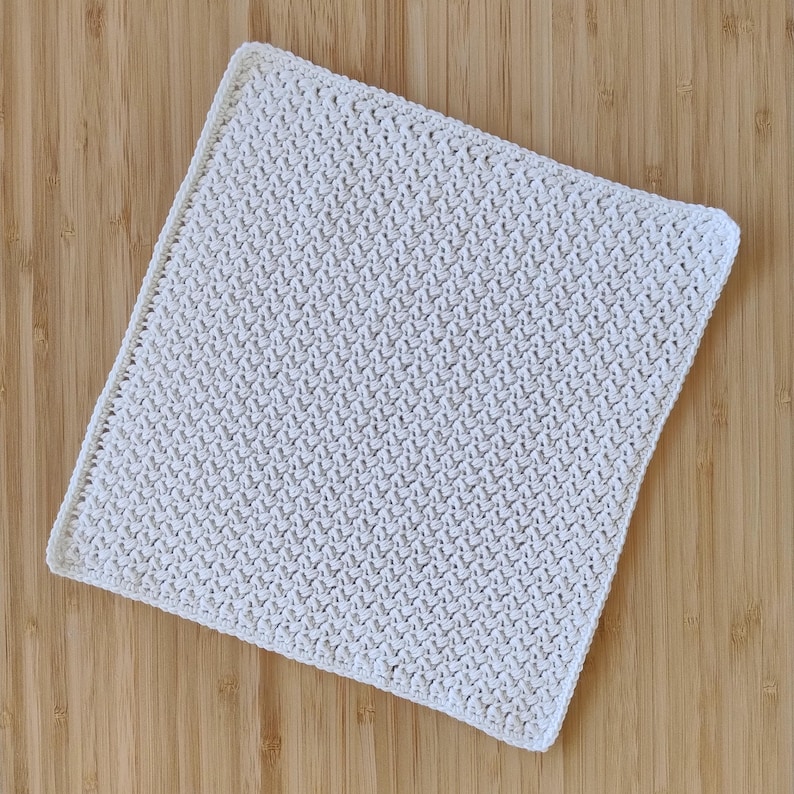 Handmade Crochet Dishcloth / Cloth 100% Cotton Kitchen Cloth Country ...