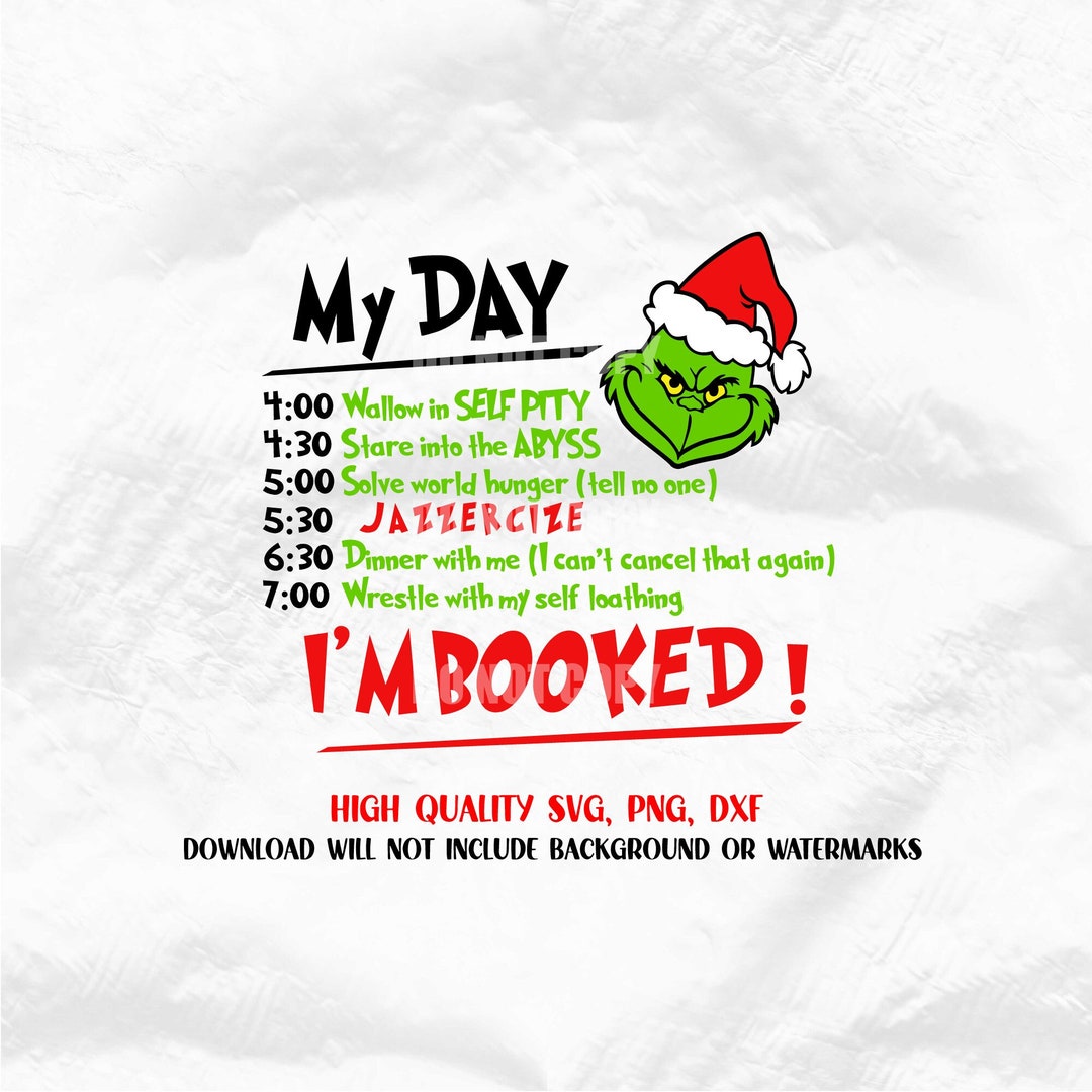 My Day Svg Pn Dxf My Day Grinch Svg Layered Grinch SVG - Etsy