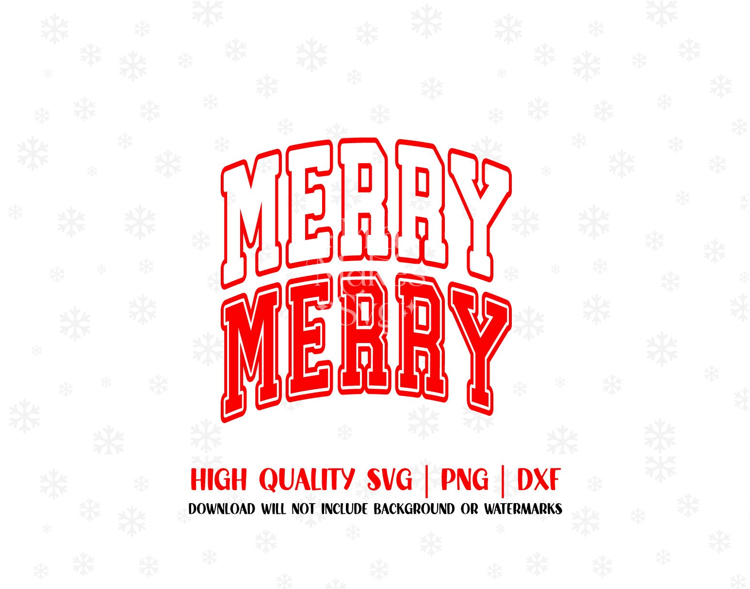 Merry Svg, Png, Dxf, Merry Block Letters SVG, Merry Sports Lettering ...
