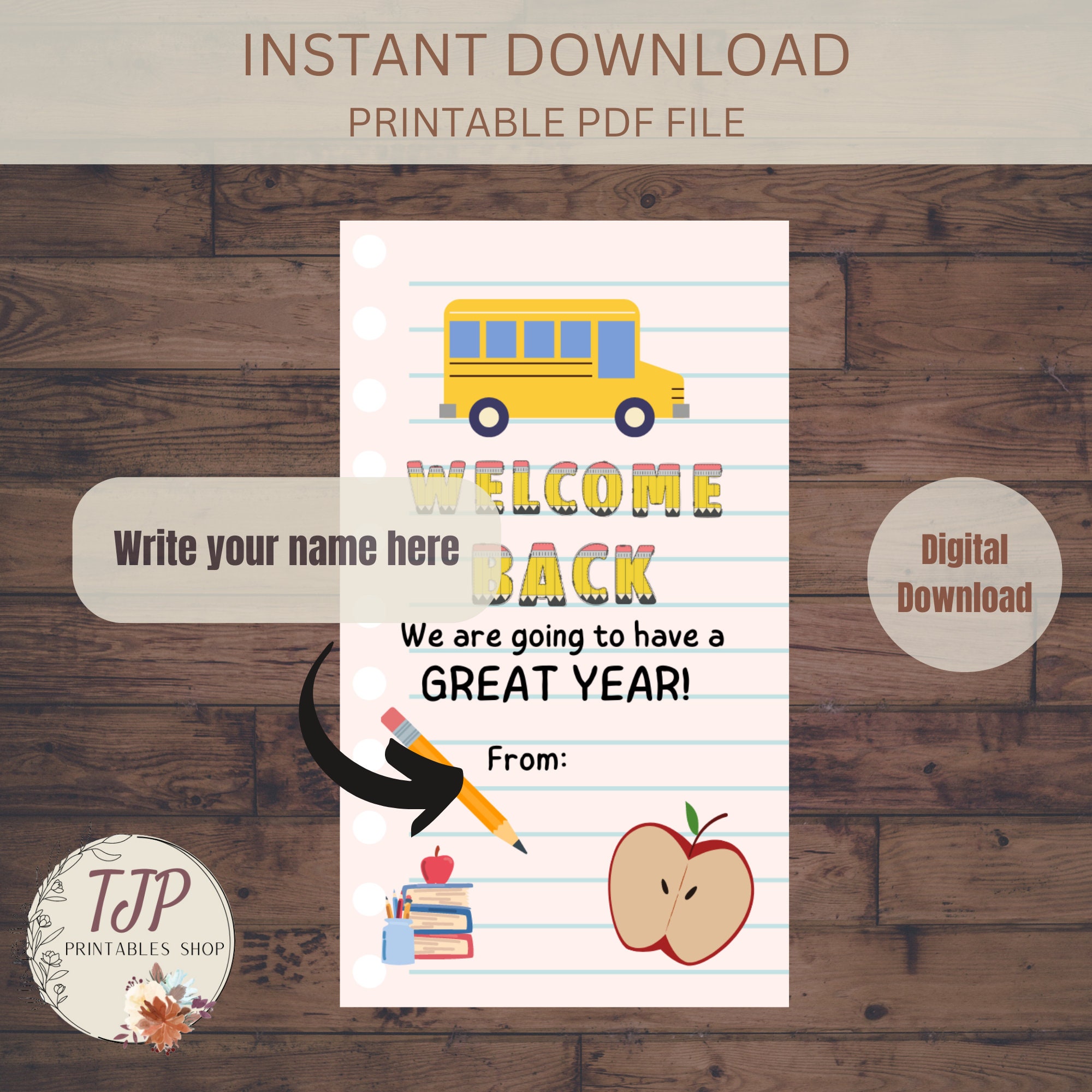 Welcome Back to School Tag for Students First Day of School Gift Tag ...