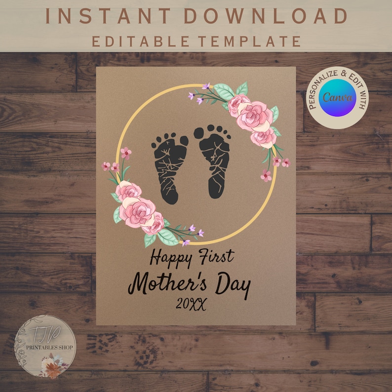First Mothers Day Finger Painting Craft for Mom DIY Kid's Art ...
