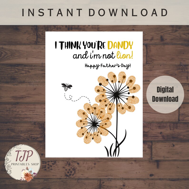 Fathers Day Gift for Fathers Day From Son Fingerprint Craft Fingerprint ...