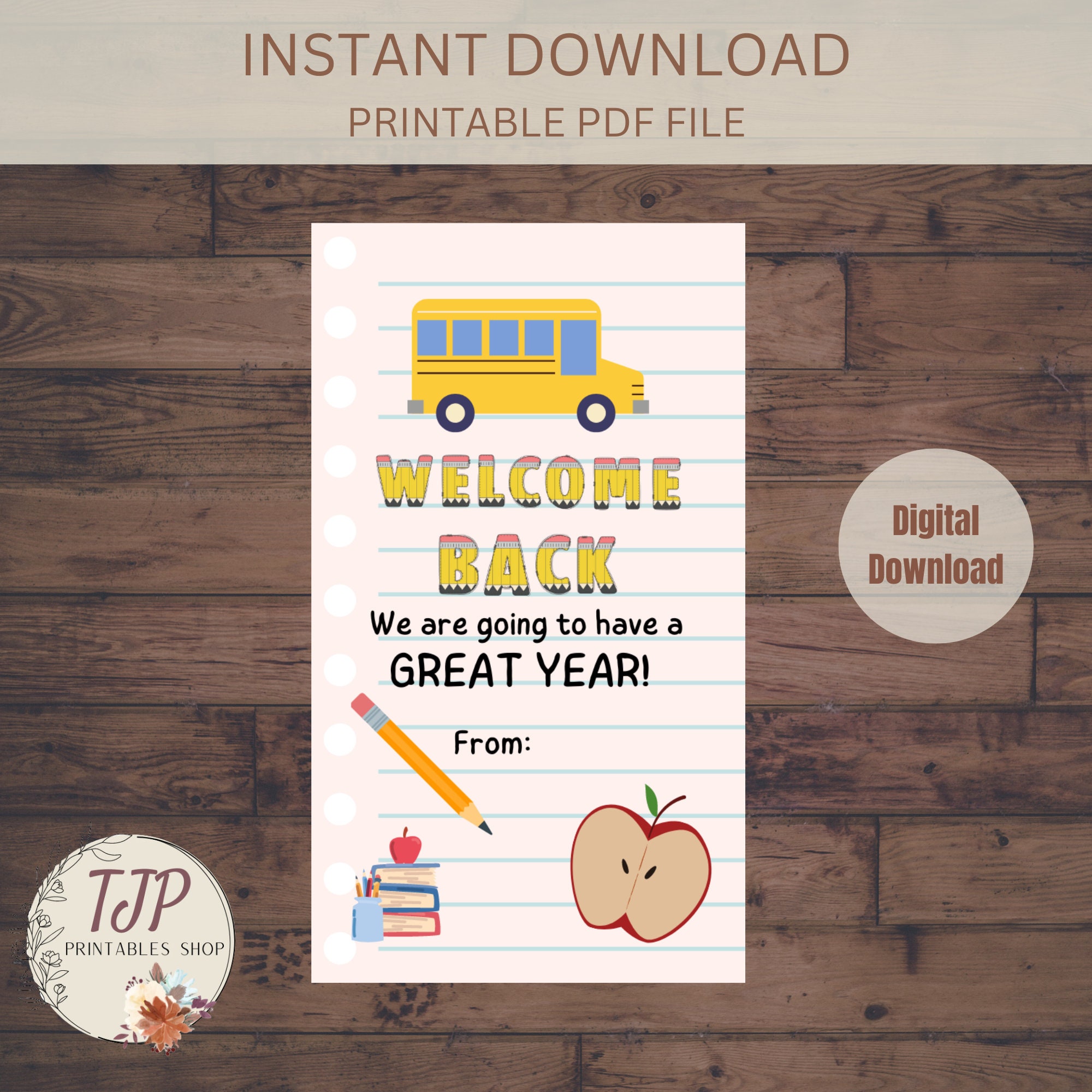 Welcome Back to School Tag for Students First Day of School Gift Tag ...