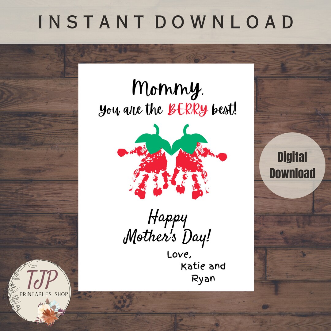 Mothers Day Finger Painting for Mom DIY Kid's Art Activity for Mom Kid ...