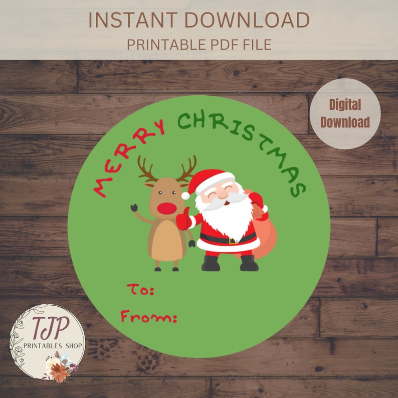Merry Christmas Gift Labels, Teacher Gift Labels, Christmas Sticker ...