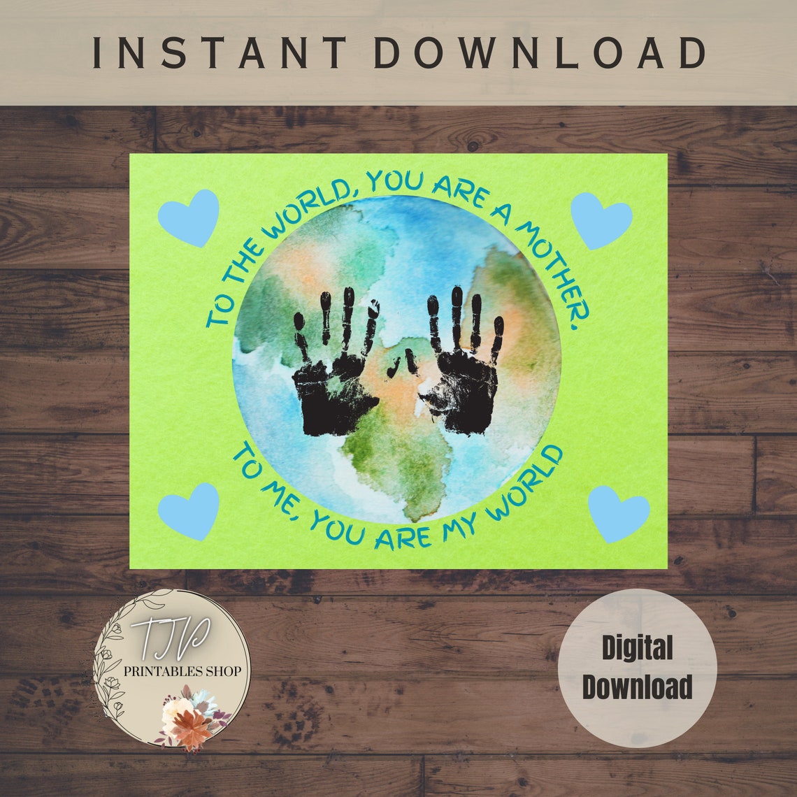 Mothers Day Crafts for Kids Mom DIY Kid's Art for Mom Handprint Craft ...