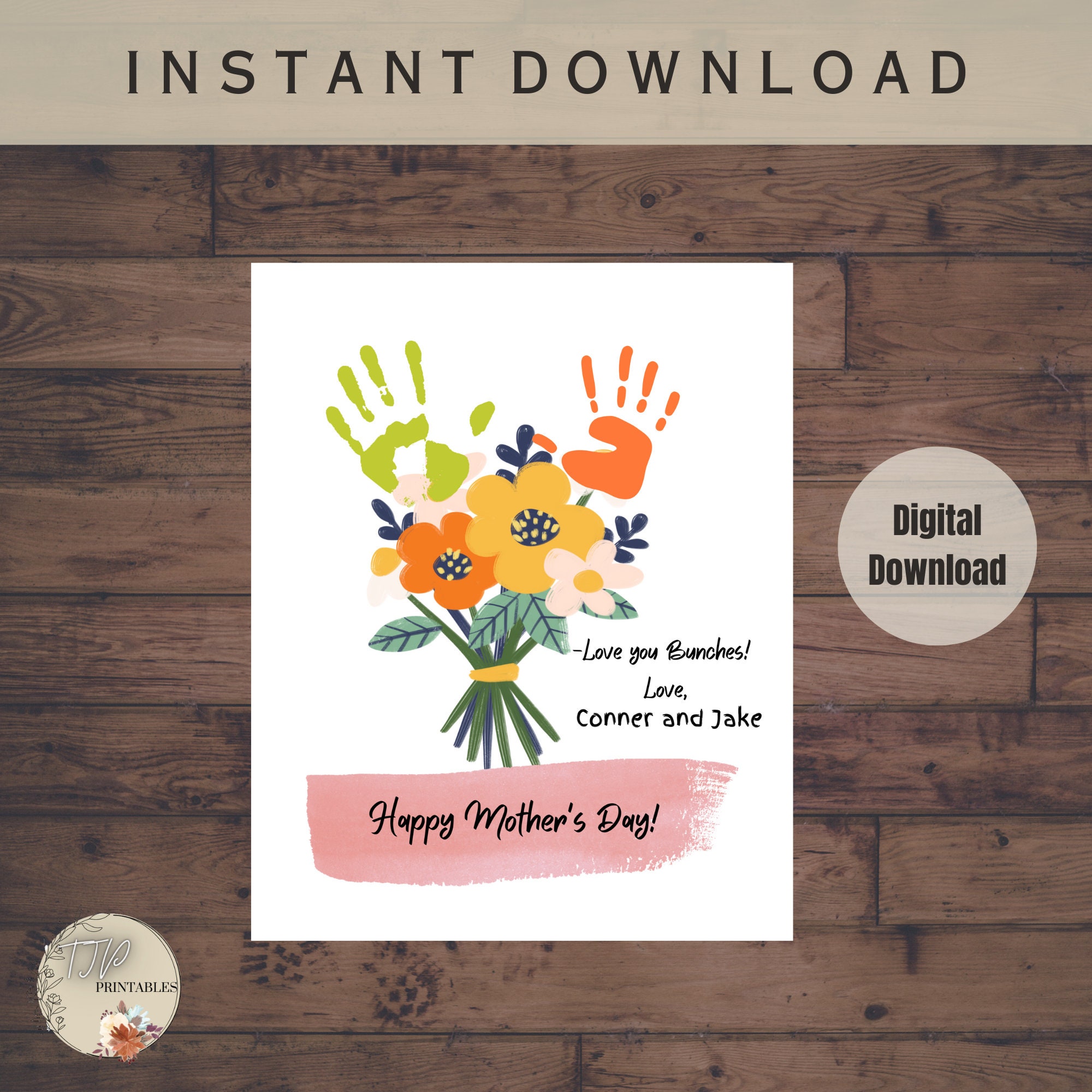 Mothers Day Finger Painting for Mom DIY Kid's Art Activity for Mom Kid ...