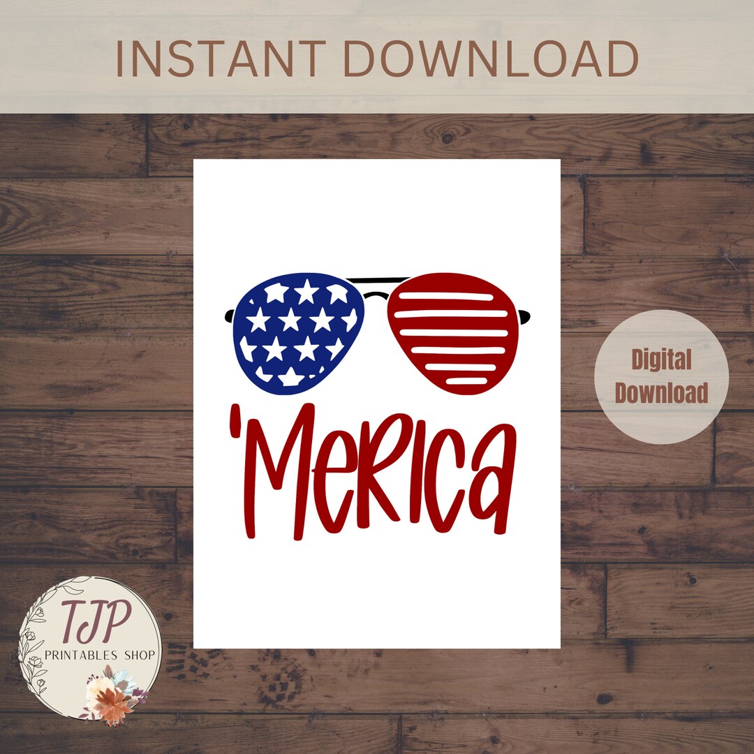 4th of July Table Sign Decor for Fourth of July Party Decorations for ...