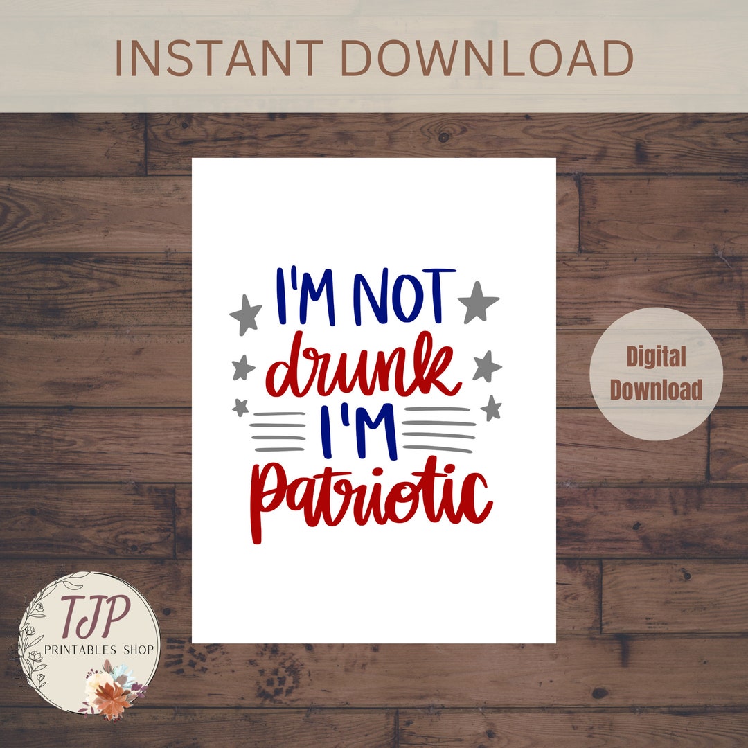 4th of July Table Sign Party Decor for Fourth of July Digital Download ...