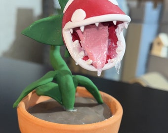 Mario Piranha Plant Super Mario Brothers Plant Sewer Plant - Etsy