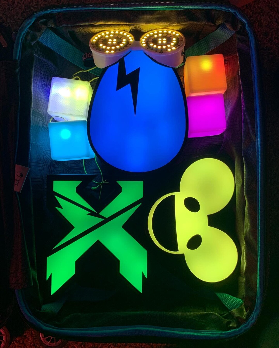 Custom Totem/led Lamp With Remote and Wall Pole Mount USBC Rechargeable ...