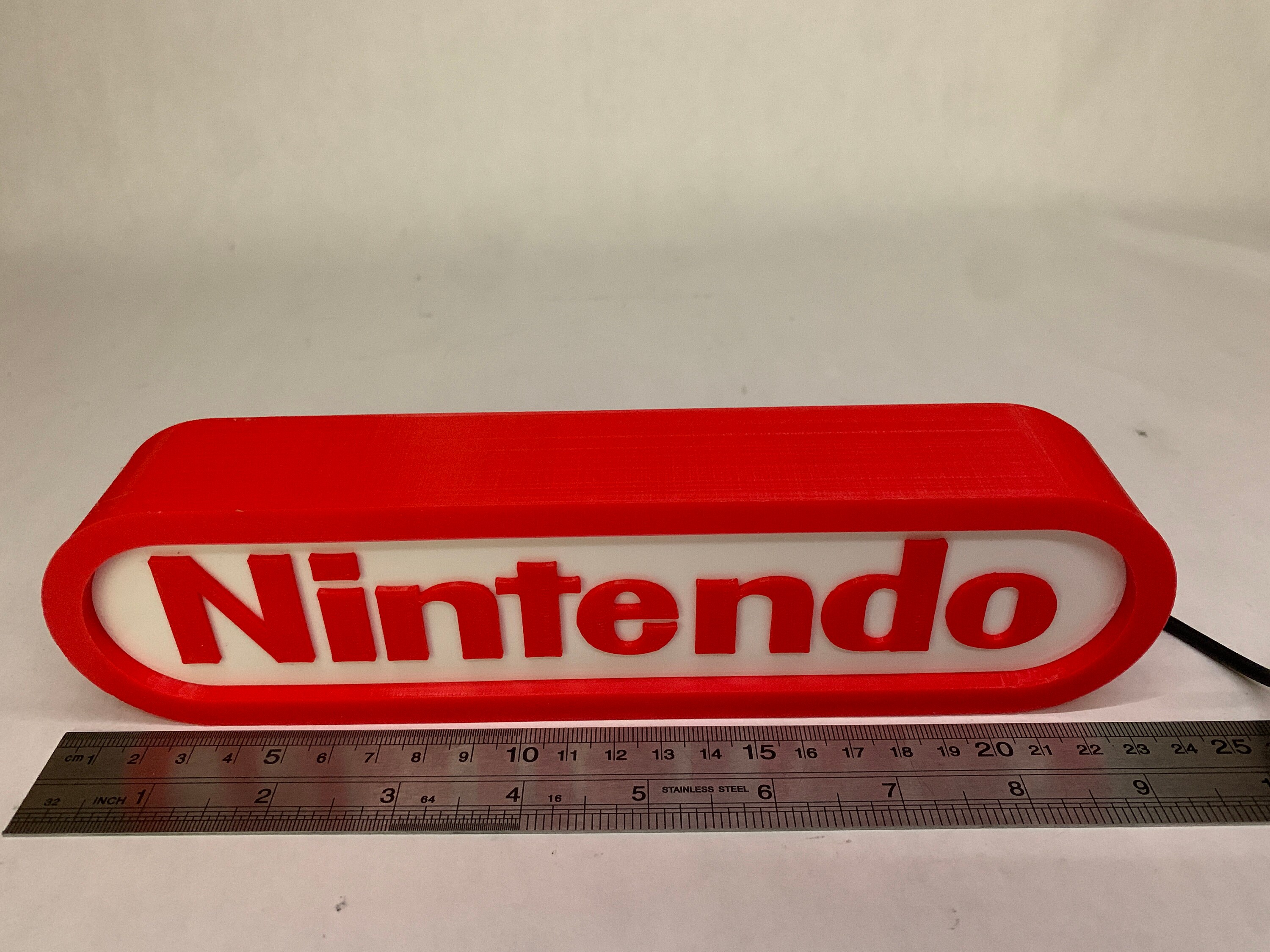 USB Nintendo Light Box Lamp - 5V LED Lightbox - Fan Made Nintendo Logo ...