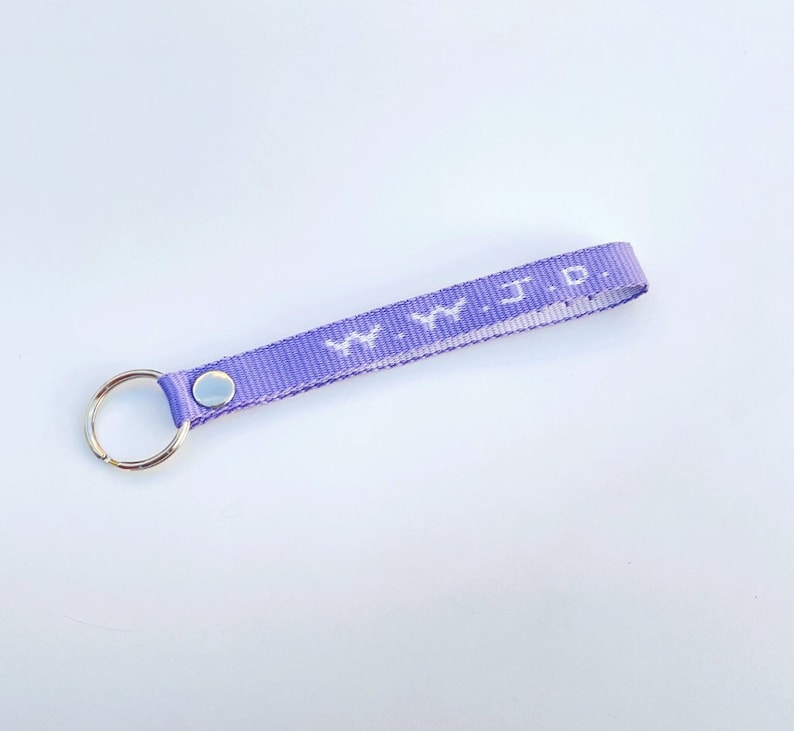WWJD Keychain Wristlet Aesthetic Keychain WWJD Key Chain for - Etsy