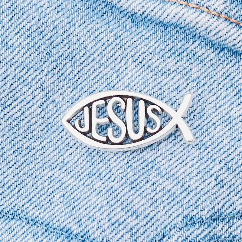 Jesus Fish Pin Brooch - Etsy