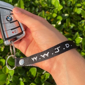 WWJD Keychain Wristlet Aesthetic Keychain WWJD Key Chain for Women Key ...