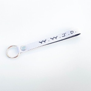 WWJD Keychain Wristlet Aesthetic Keychain WWJD Key Chain for Women Key ...