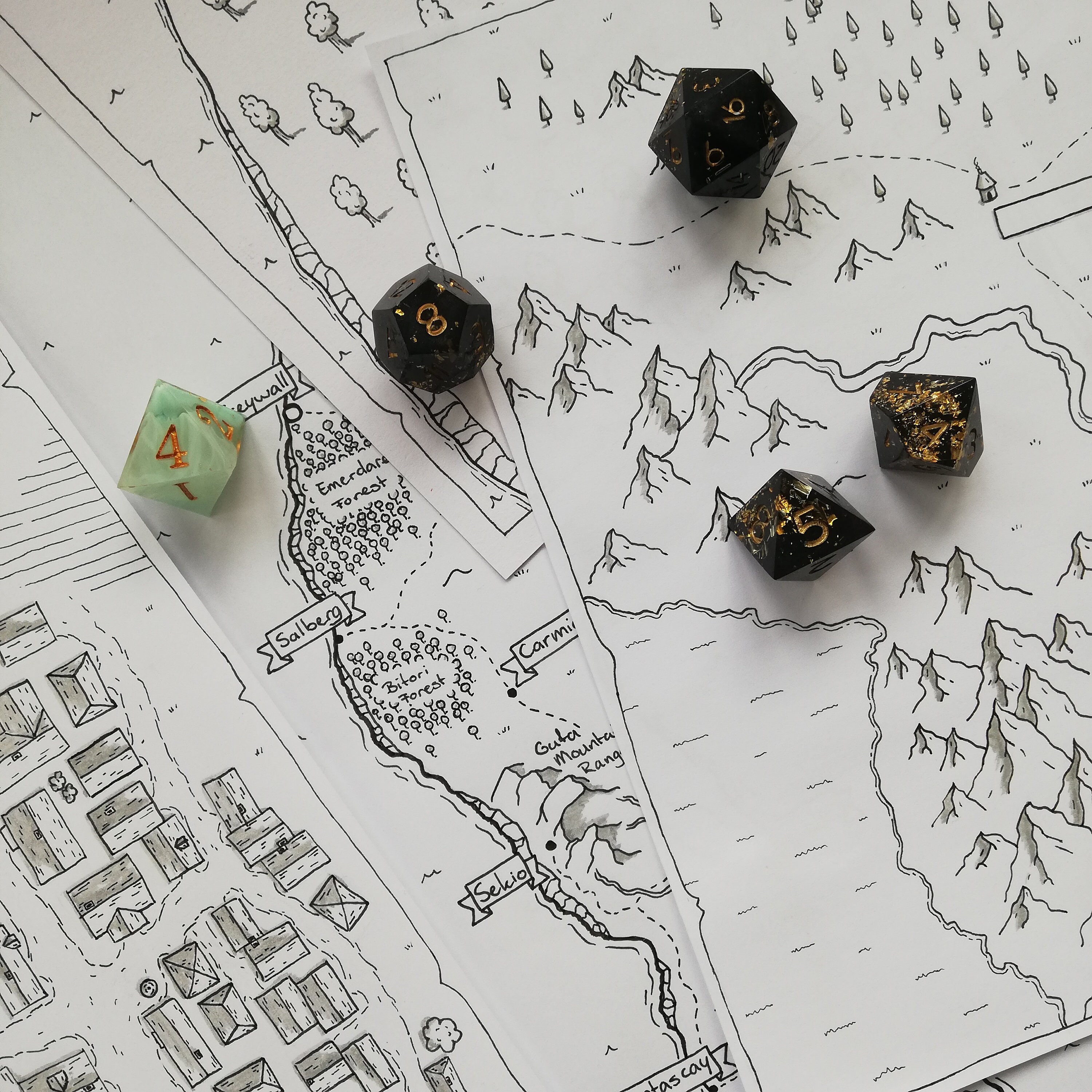 Commission Hand-drawn Map for Your TTRPG Game DIGITAL Product, Village ...