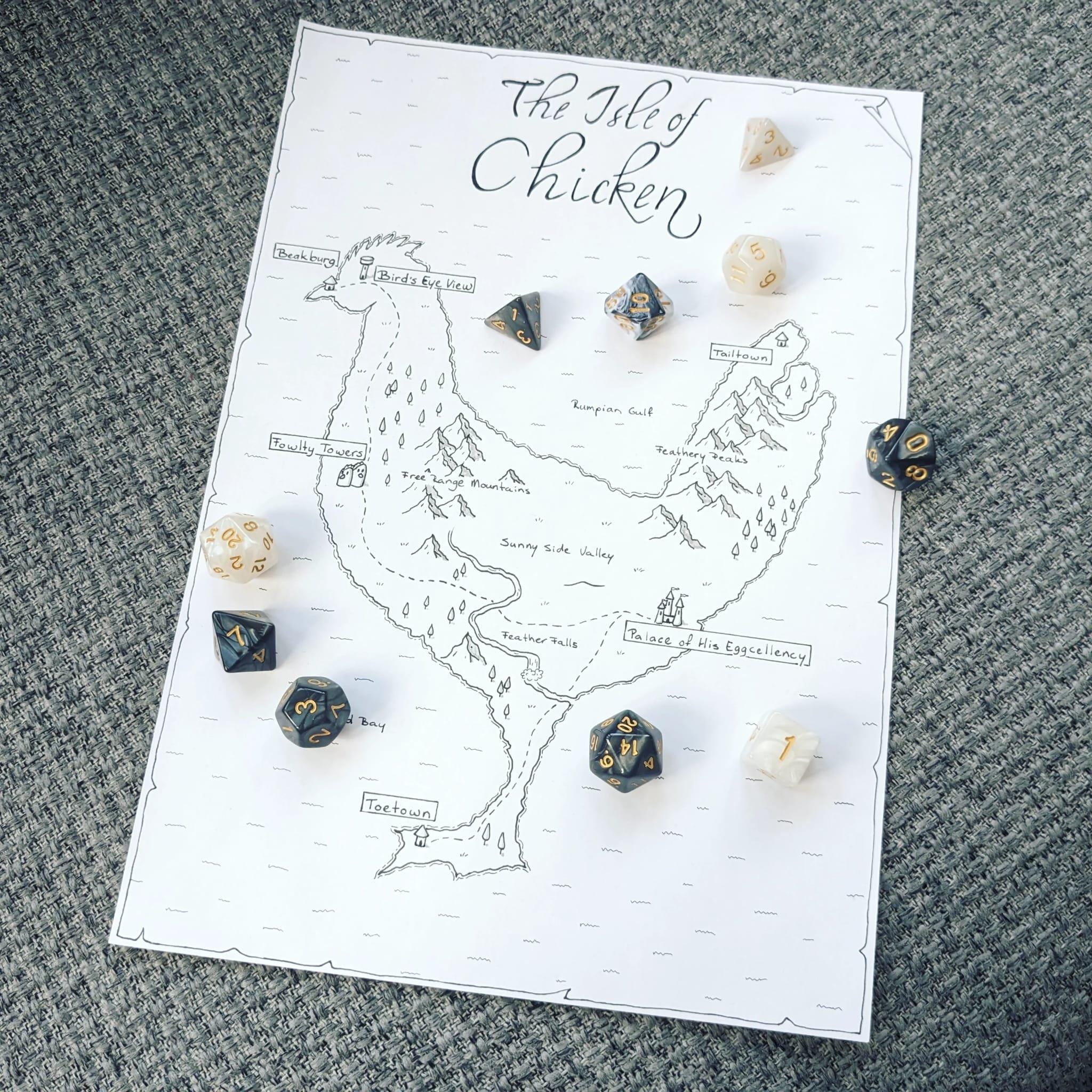 The Isle of Chicken - Map for Dungeons and Dragons, Pathfinder, Fantasy ...
