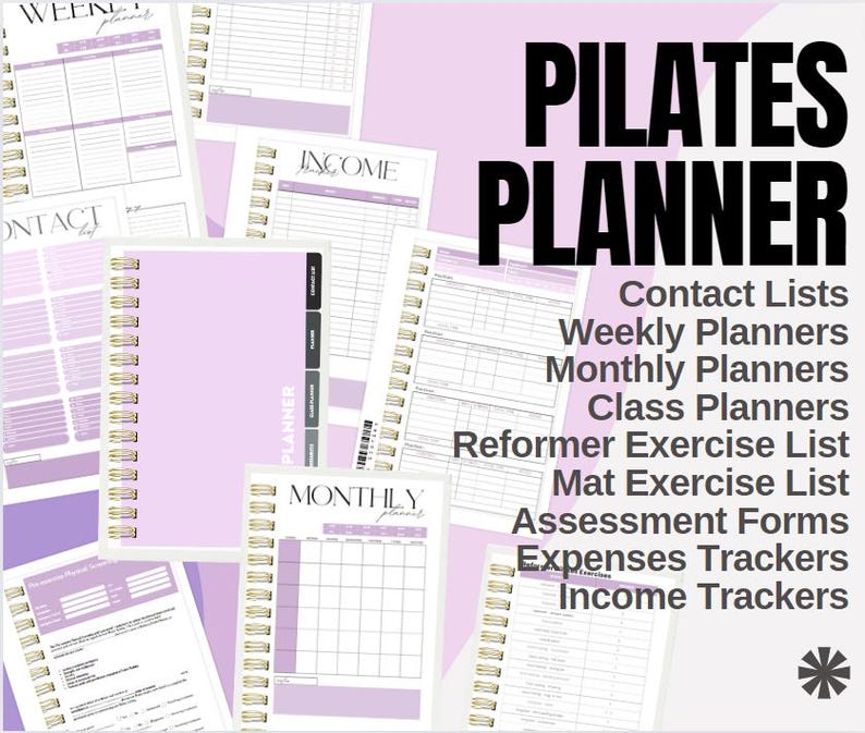 Pilates Planner - Etsy