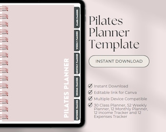 Pilates Lesson Planner- Plan the Best Pilates Classes - Etsy