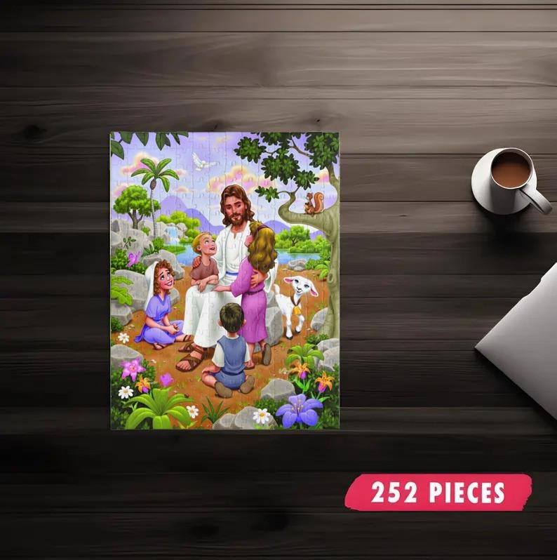 Jesus Puzzle for Kids and Adults - Christian Jigsaw Puzzle Toy ...