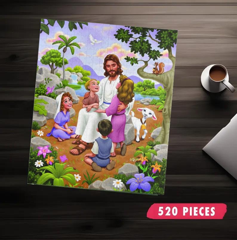 Jesus Puzzle for Kids and Adults - Christian Jigsaw Puzzle Toy ...