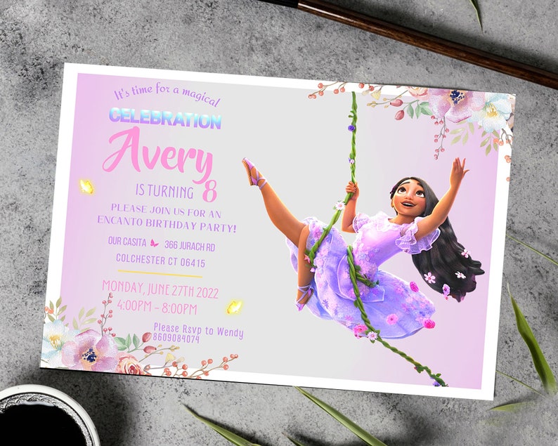 Girl Birthday Invitation, Birthday Invitation for Girls, Girl Birthday ...