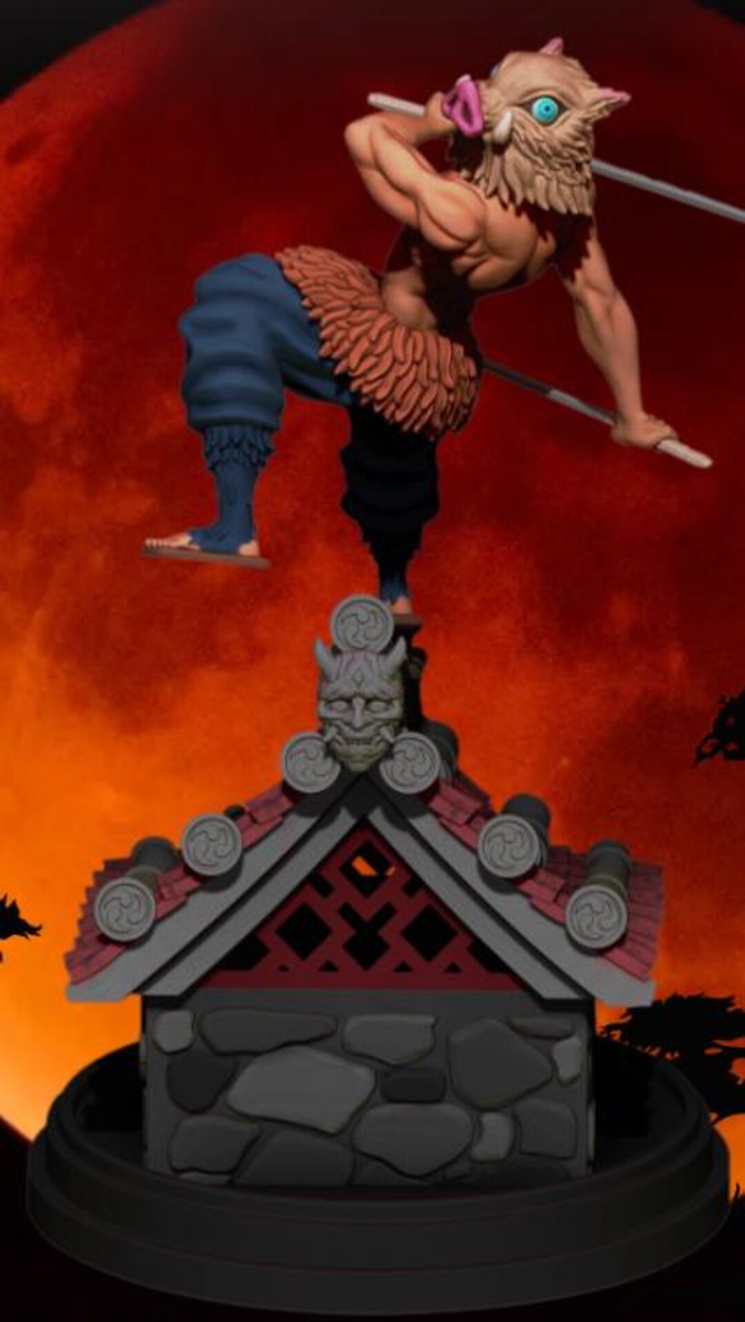 Demon Inosuke 3D Model STL File (digital Download) - Etsy