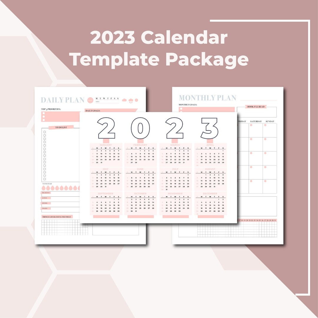 2023 Soft Calendar, Calendar, Monthly Notes Planner, Monthly Planner ...