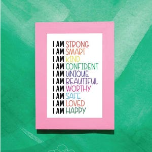 Affirmations Poster Download, Classroom Artwork, Poster Download ...