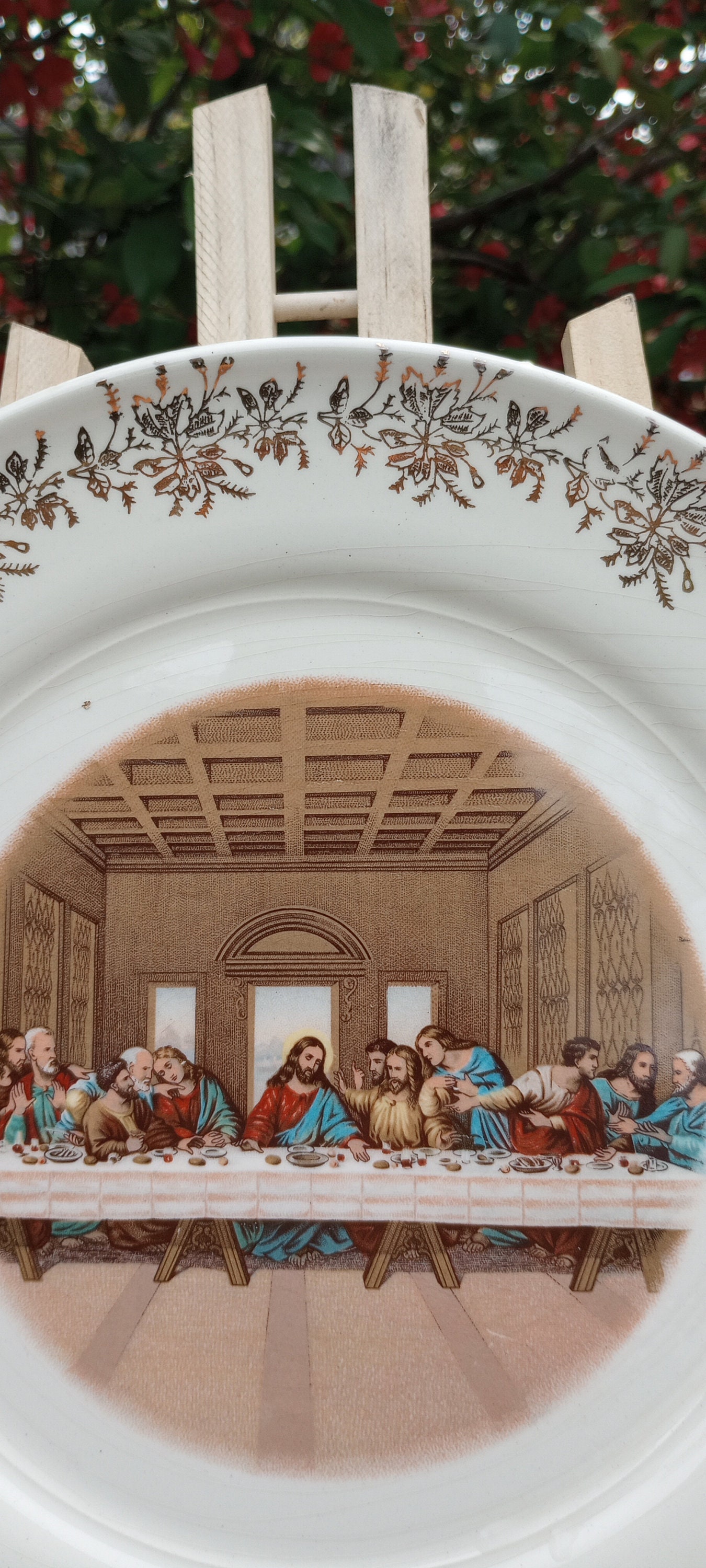 THE LORDS SUPPER Plate. Sanders Mfg. Co. - Etsy