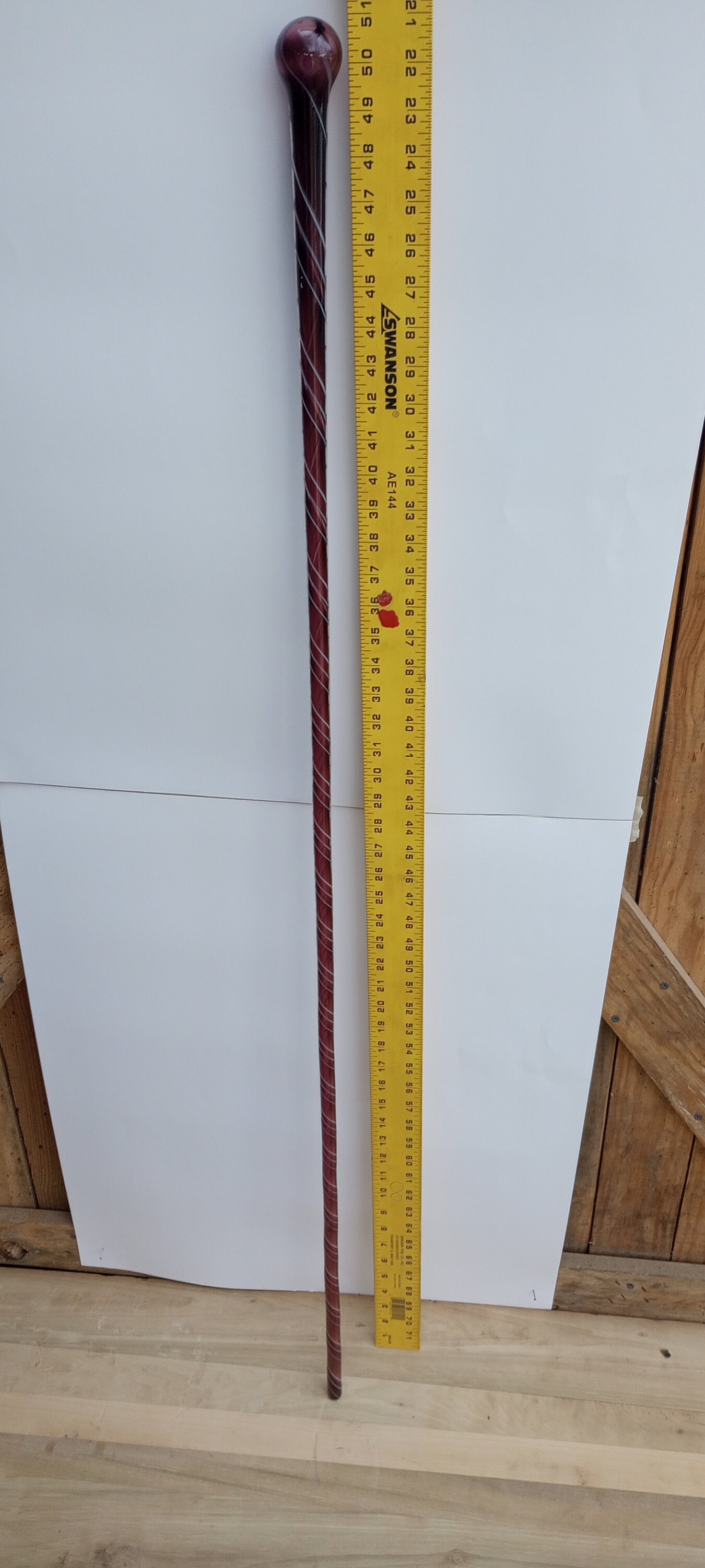 Blown Glass Whimsy Walking Stick - Etsy